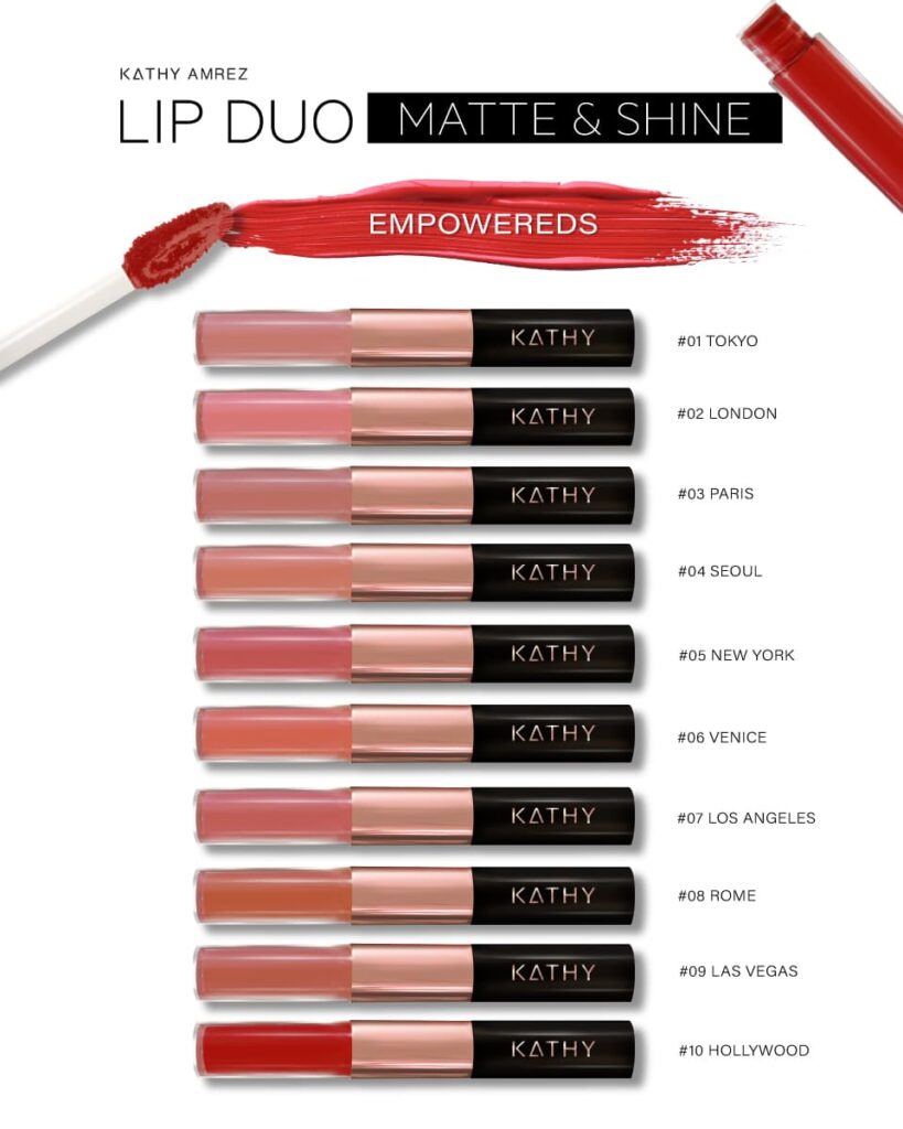 KATHY LIP DUO MATTE & SHINE ลิปดูโอ้ 1 แถม 1 (ส่งฟรี) - Kathy Cosmetics ...